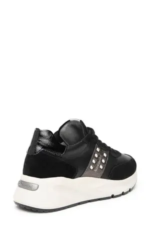 NEROGIARDINI Studded Platform Sneakers - Black