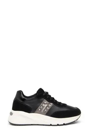 NEROGIARDINI Studded Platform Sneakers - Black