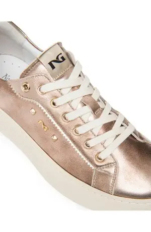 NEROGIARDINI Metallic Platform Sneakers - Gold