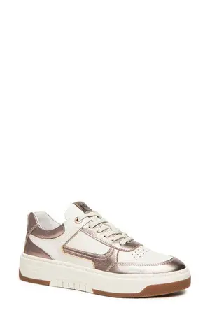 NEROGIARDINI Lace-up Sneaker - Ivory/ Gold Multi