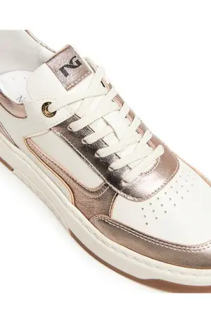 NEROGIARDINI Lace-up Sneaker - Ivory/ Gold Multi