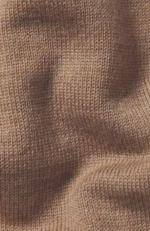 CHARLES TYRWHITT Merino Roll Neck Sweater - Oatmeal