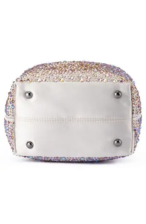OLGA BERG Mika Crystal Drawstring Bag
