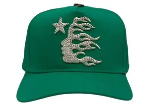 HELLSTAR Og Logo Rhinestone Cap - Green