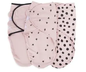 ELY'S & CO. Adjustable Swaddle Blanket 3 Pack - Blush Abstract