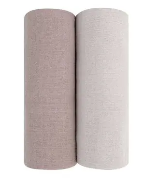 ELY'S & CO. Cotton Muslin Swaddle Blanket 2 Pack Grey/taupe