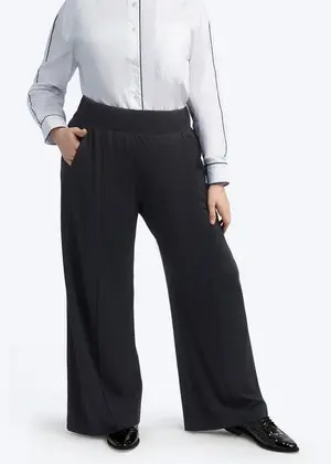 SEE ROSE GO Multitasker Wide Leg Pant - Black
