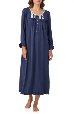 Eileen West Cotton Blend Interlock Ballet Nightgown - Peri
