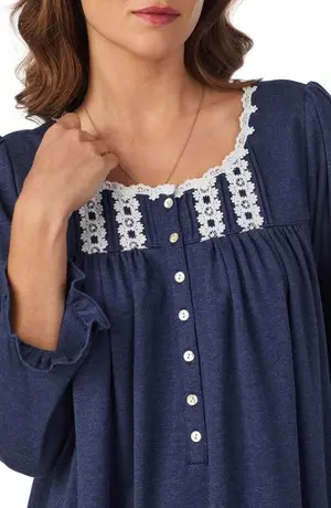 Eileen West Cotton Blend Interlock Ballet Nightgown - Peri