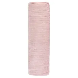 ELY'S & CO. Cotton Muslin Swaddle Blanket 1 Pack Petal Pink