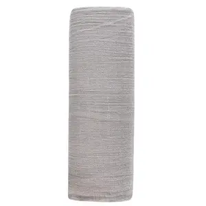 ELY'S & CO. Cotton Muslin Swaddle Blanket 1 Pack - Silver Grey