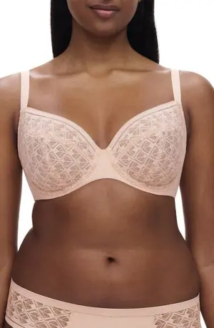 Chantelle Ace Unlined Underwire Bra - Nude Blush