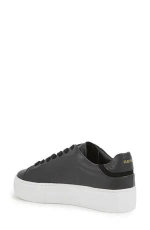 REISS Francesca Leather Sneakers