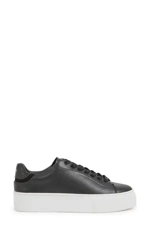 REISS Francesca Leather Sneakers