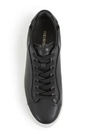 REISS Francesca Leather Sneakers