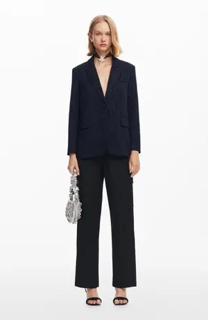 Desigual Floral Eyelet Blazer