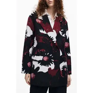 Desigual Daisy Jacquard Blazer - Red