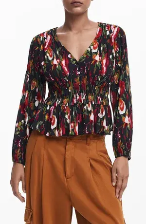 Desigual Floral Blouses