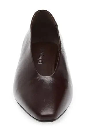 Jeffrey Campbell Pointed Toe Flat - Coffee Crinkle
