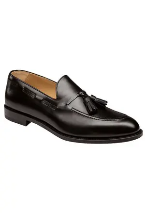CHARLES TYRWHITT Leather Tassel Loafer - Black