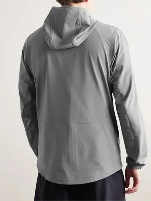 Nike Unlimited Logo-embroidered Tech-jersey Hooded Jacket