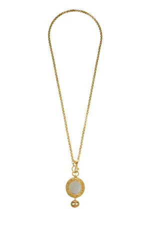 CHANEL Mirror Pendant Necklace