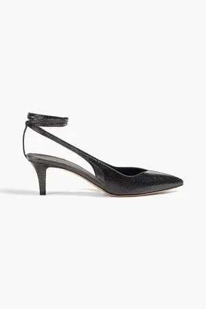 Isabel Marant Pesaro Snake-effect Leather Pumps