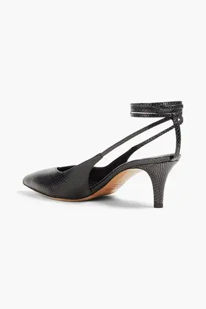 Isabel Marant Pesaro Snake-effect Leather Pumps