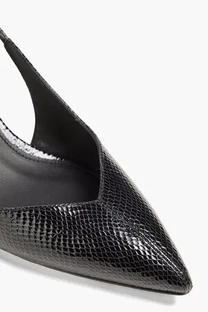 Isabel Marant Pesaro Snake-effect Leather Pumps