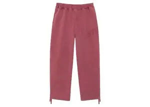 StÜssy Faded Graphic Fleece Pant - Burgundy