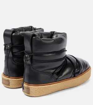 Isabel Marant Étoile Heta Leather Ankle Boots - Black