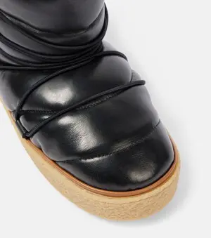 Isabel Marant Étoile Heta Leather Ankle Boots - Black