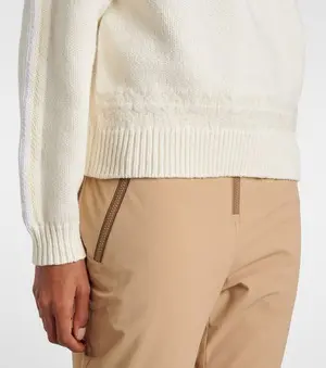 Bogner Elana Jacquard Wool-blend Half-zip Sweater