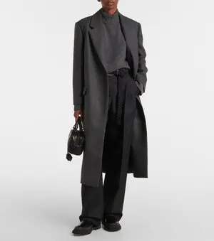 Brunello Cucinelli High-rise Wide-leg Wool Pants