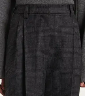 Brunello Cucinelli High-rise Wide-leg Wool Pants