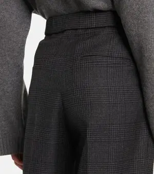 Brunello Cucinelli High-rise Wide-leg Wool Pants