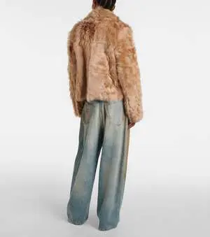 YVES SALOMON Shearling Jacket - Beige