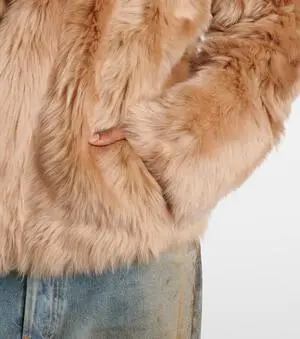 YVES SALOMON Shearling Jacket - Beige