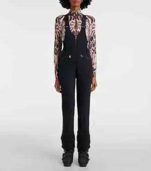 Bogner Viviane Animal-print Jersey Bodysuit