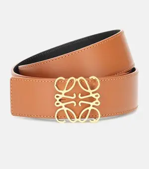 Loewe Anagram Leather Belt - Multicoloured