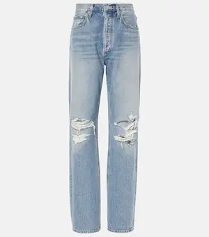 AGOLDE Kelly High-rise Straight Jeans In Arcane - Blue