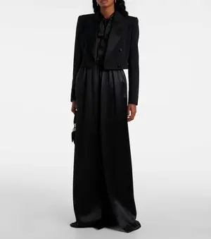 Dolce & Gabbana Tie-neck Silk Blouse - Black