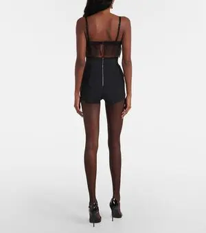 Dolce & Gabbana High-rise Paneled Shorts