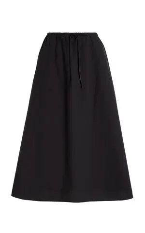 Matteau Cotton Skirt - Black