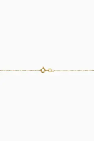 ORADINA 14k Gold Initial Tile Pendant Necklace - Letter A