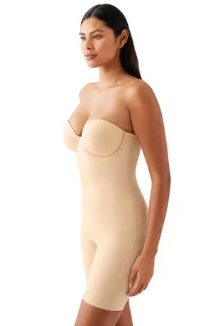 Wacoal Red Carpet™ All In One Thigh Shaper Bodysuit - Sand