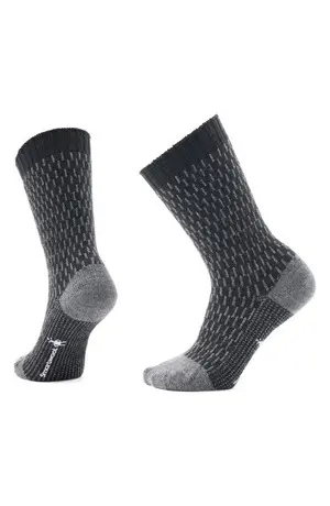 Smartwool Everyday Digi Tick Wool Blend Crew Socks - Charcoal
