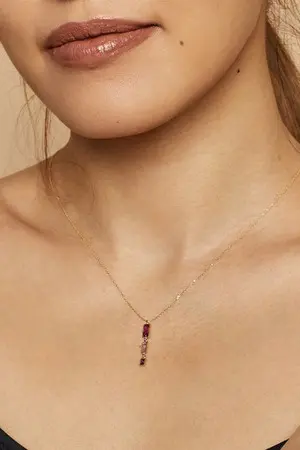 ORADINA 14k Gold Fresco Pendant Necklace
