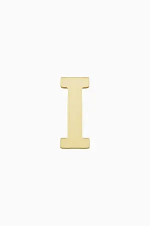 ORADINA 14k Gold Initial Stud Earring Letter I