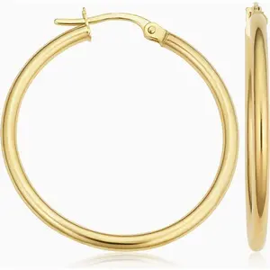 ORADINA 14k Gold Hoop Earrings - Yellow Gold